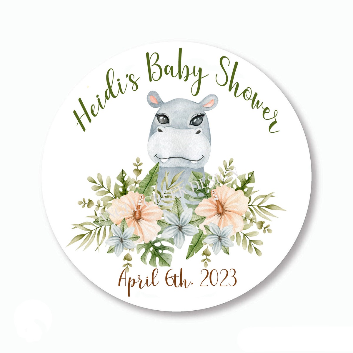Printable Baby Shower Favor Labels Pink Elephant Baby Shower Thank You