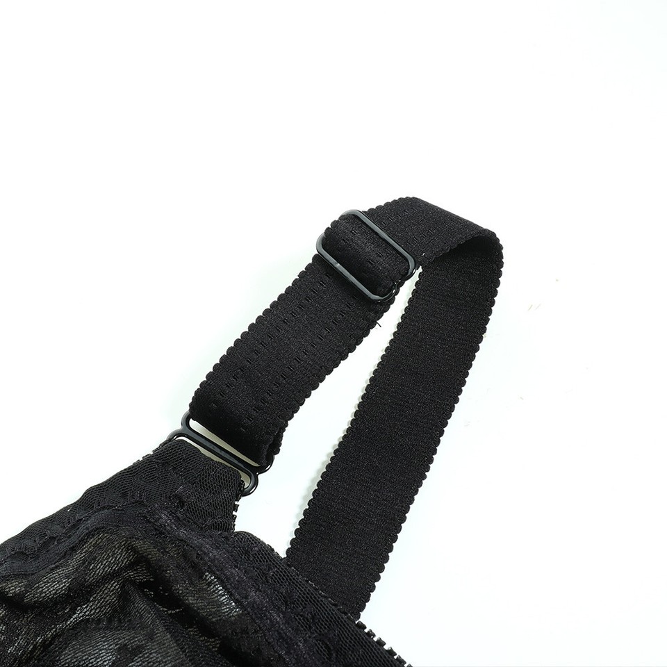 Full Coverage Bralette Wirefree All-Around Comfort Bra Floral Lace Plus ...