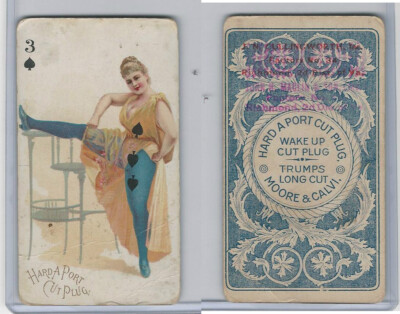 N458 Hard A Port, Playing Cards, Moore & Calvi, 1890, Spade 3 | eBay