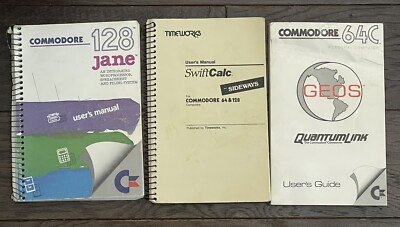 Commodore 64 / 128 Computer Book Lot Guide Vintage User Manual, Jane ...