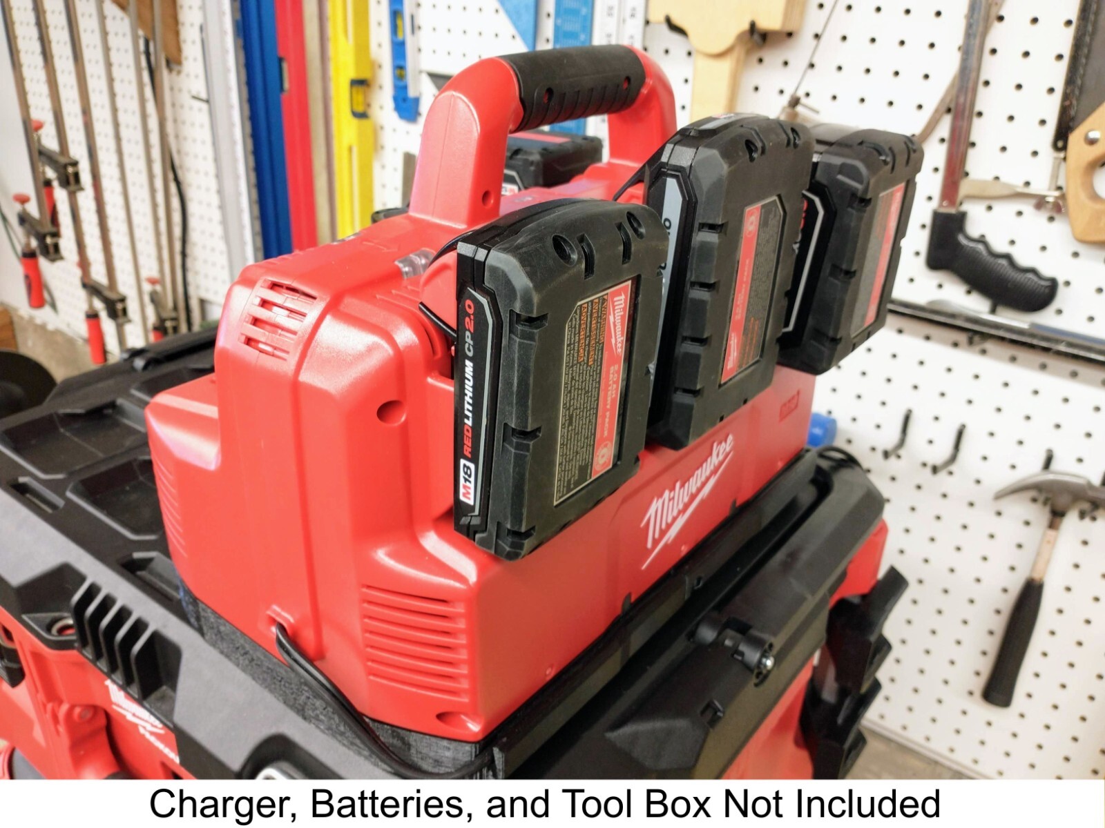 Packout Mount for Milwaukee M18 & M12 6-battery Rapid Charger Station ...