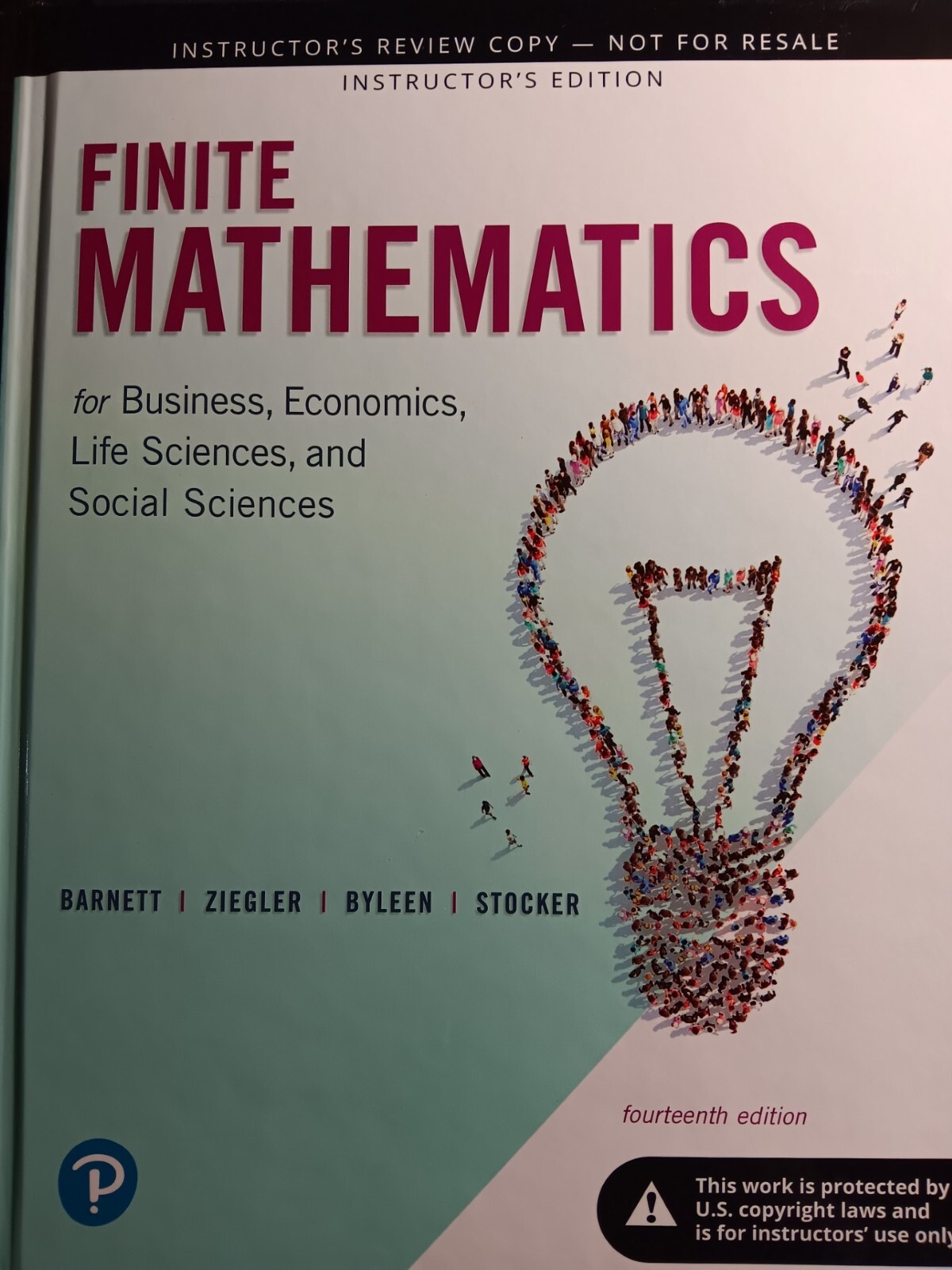 (INSTRUCTOR'S EDITION) Finite Mathematics for Business, Economics, Life ...