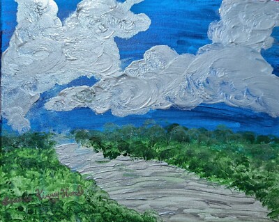 “The Straight Center Path” - acrylic painting on canvas by Brandee ...