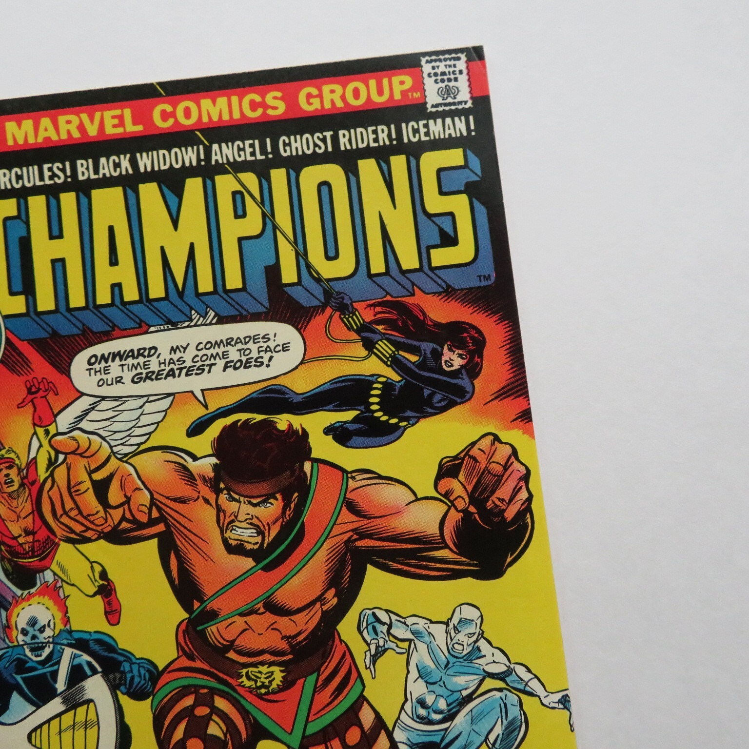 Champions 1 (1975) 1st app & Origin, Black Widow Ice Man Hercules KEY ...