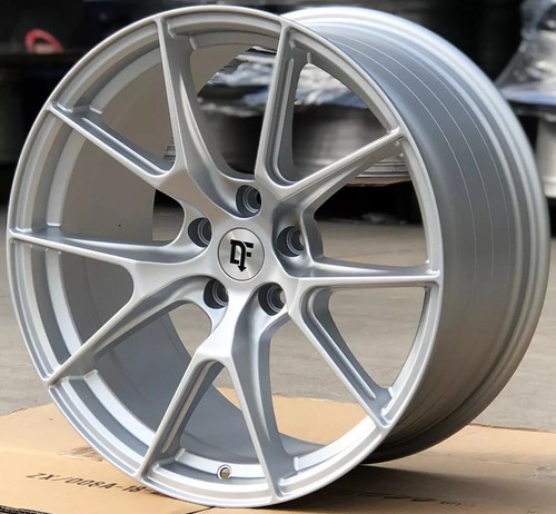 19 inch 19x10 & 19x11 Mustang Wheels Silver Downforce 5x4.5 5x114.3 ...