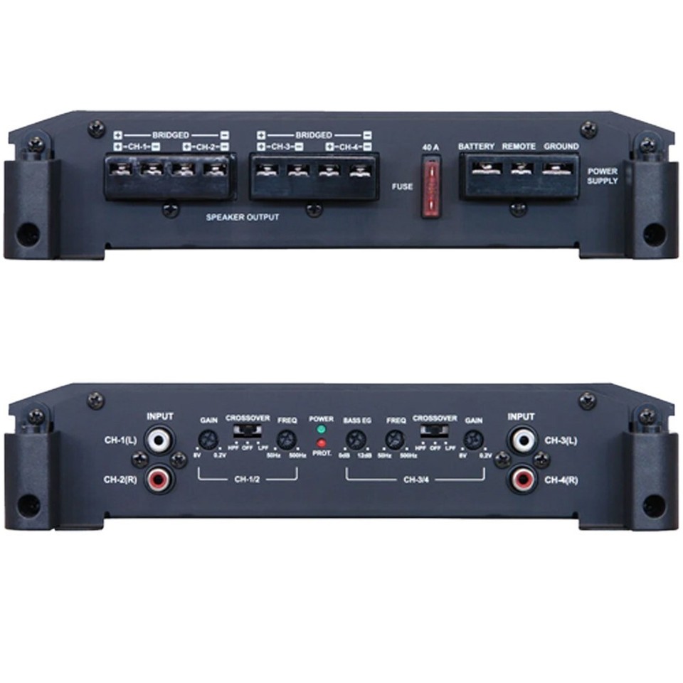 Alpine 4 channel Amplifier. 4) 6"x8" coaxial speakers for 1999-2014 ...
