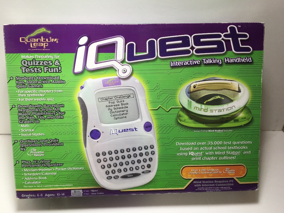 Quantum Leap IQUEST Interactive Talking HANDHELD w/ MIND STATION #40016 ...