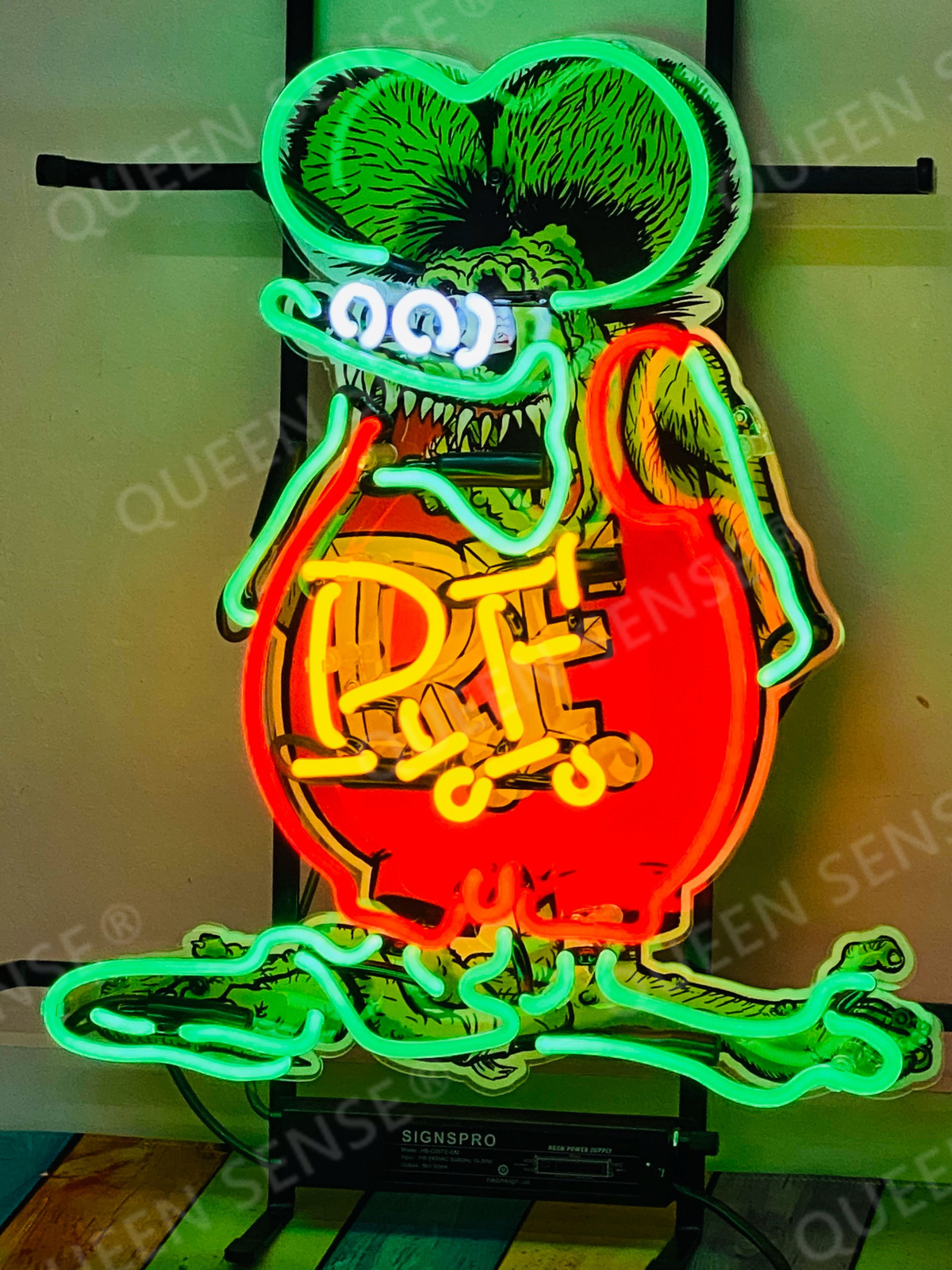 Rat Fink Ratrod 20"x16" Neon Light Sign Lamp HD Vivid With Dimmer | eBay