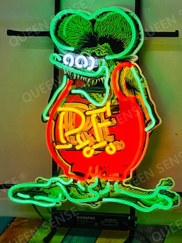 Rat Fink Ratrod 20"x16" Neon Light Sign Lamp HD Vivid With Dimmer | eBay