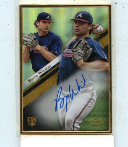 BRYSE WILSON 2019 Topps Gold Label Framed Rookie Auto Autograph #GLA-BW ...
