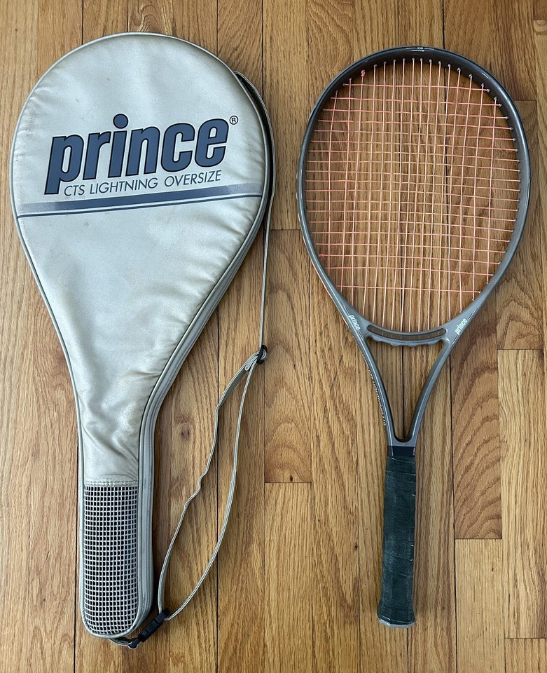 Prince CTS Lightning 110 Oversize Tennis Rac. #5 Grip 4 5/8 USED Good ...