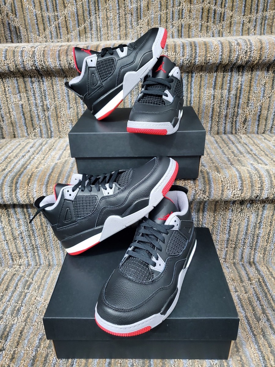Nike Air Jordan 4 Bred Reimagined Black Red FQ8213-006 Size Nike Air Jordan 4 Bred Reimagined Black Red FQ8213-006 Size