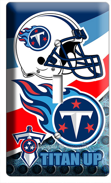 TENNESSEE TITANS FOOTBALL TEAM 1 LIGHT SWITCH WALL PLATE MAN CAVE ROOM ...