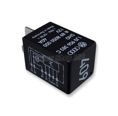 Audi & VW 8-Pin Fuel Pump Black Relay (No. 409) 1J0906383B SHO ...