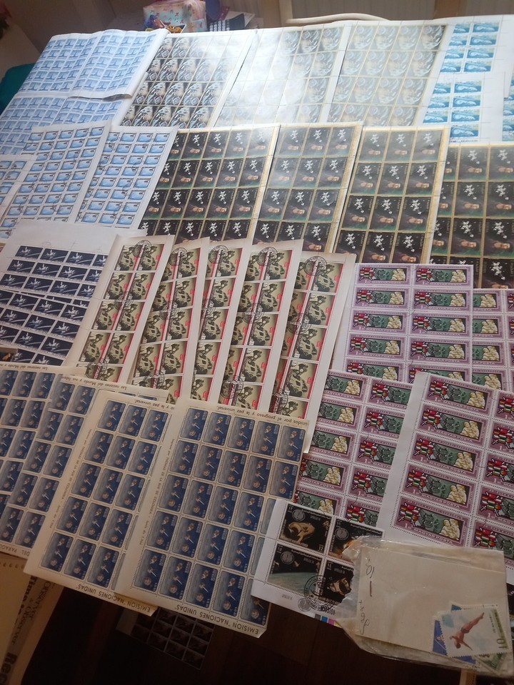 stamps job lot Large Table Full Stamp Sheets | eBay UK