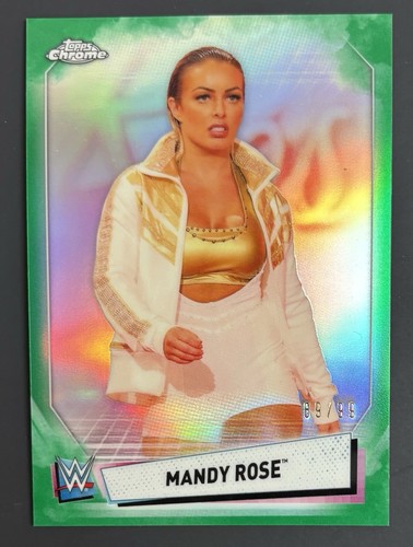 2021 WWE Topps Chrome Mandy Rose Green Refractor/99 | eBay