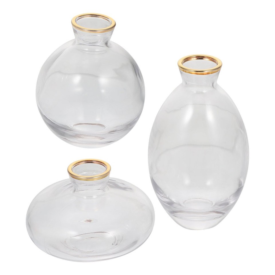 3 Pcs Small Flower Vase Table Centerpiece Floral Arrangements Holder ...