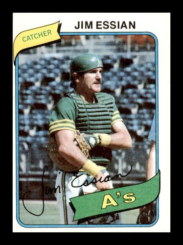 1980 Topps Jim Essian #341 Oakland Athletics NM Near Mint | eBay