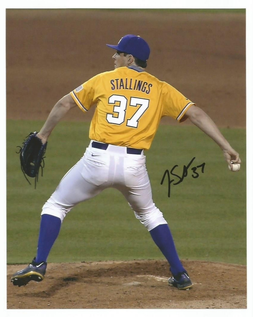 JESSE STALLINGS Signed/Autographed LSU TIGERS Baseball 8x10 Photo w/COA ...