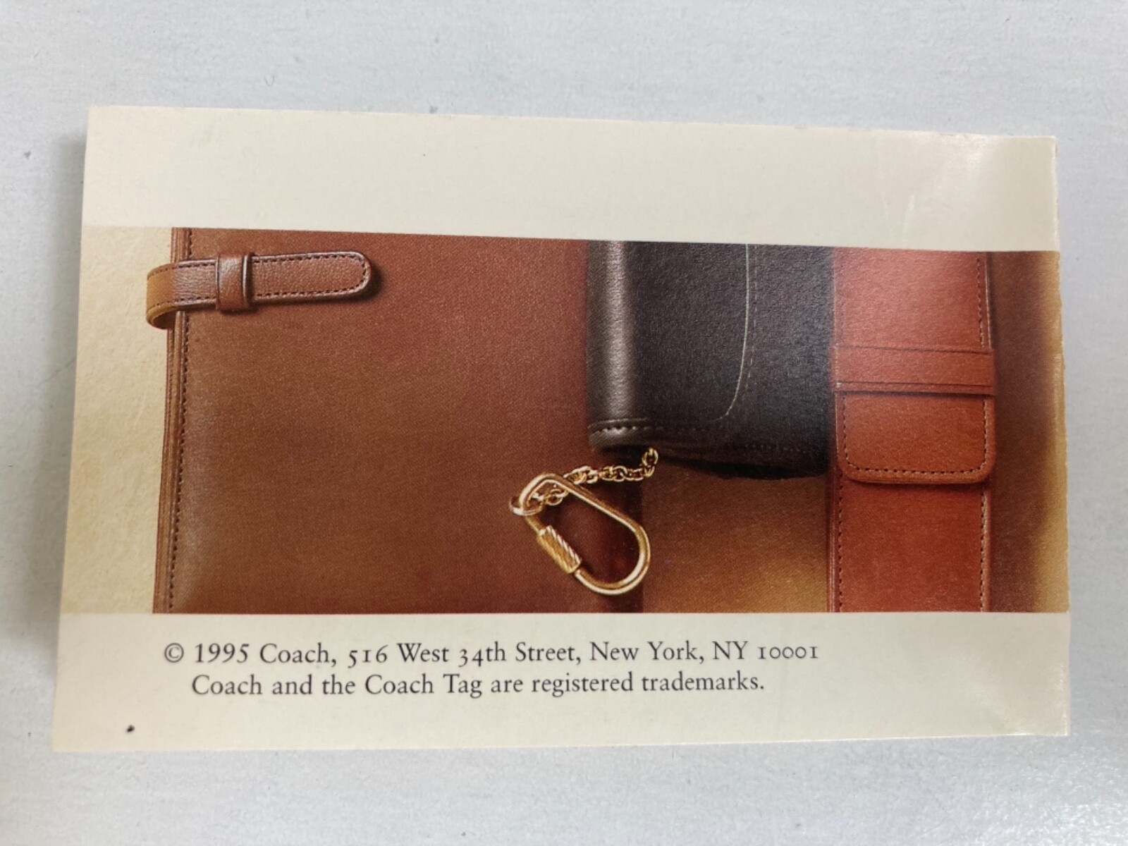 Coach Vintage 1990s Black Leather Classic Key Fob Style 7210 New in Box ...