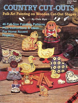 Country Cut-Outs Folk Art Painting Tole Book by Chris Myer | eBay