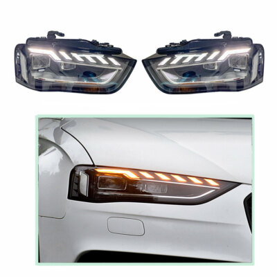 For 2013-2016 Audi A4 Headlight Assembly HID Xenon LED DRL Bulb Beam ...