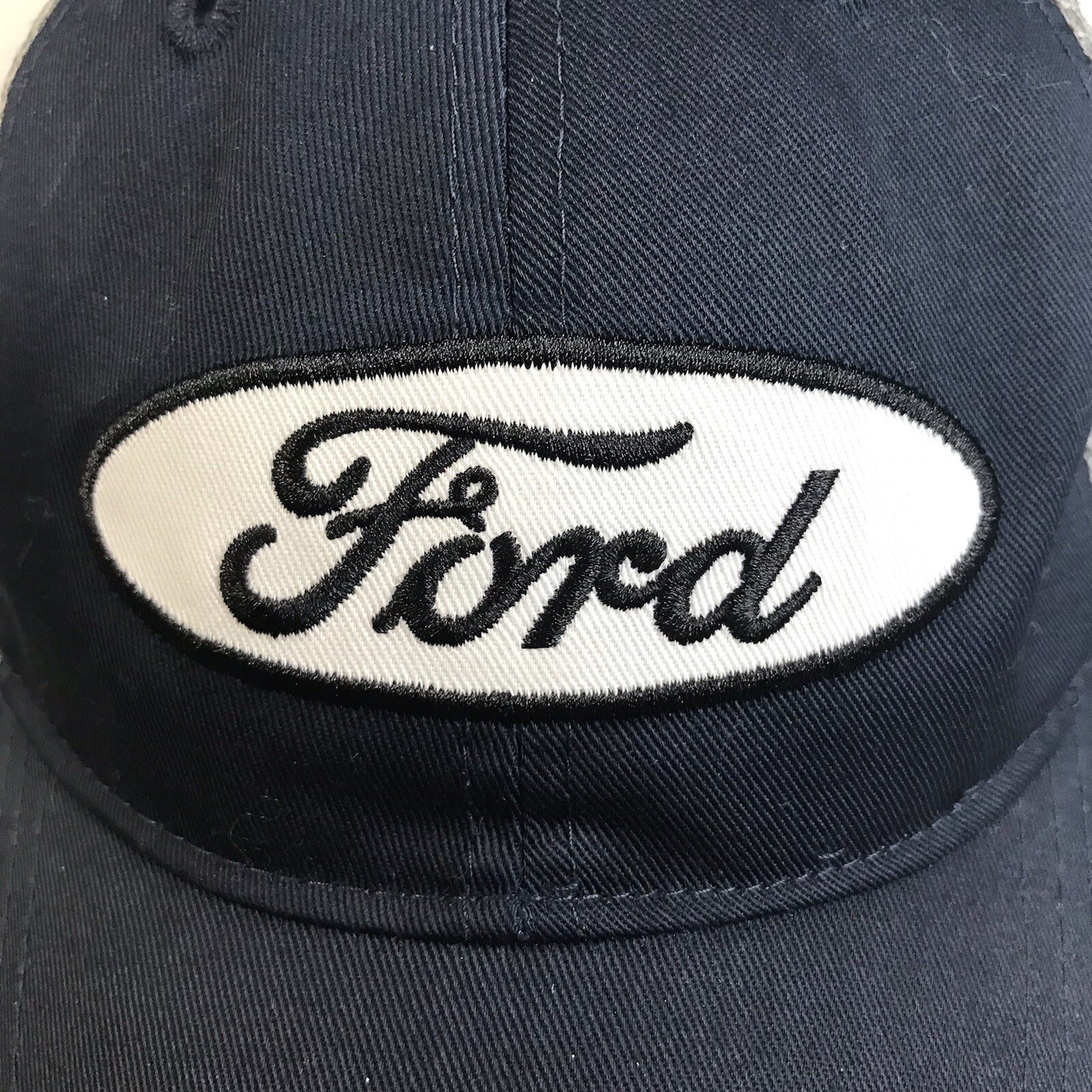 Ford Logo Navy/ Gray Mesh Back Infinity Headwear Hat … - Gem