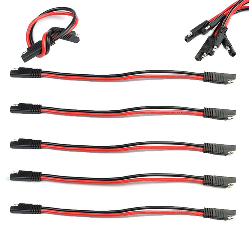 5 Pack 12 Gauge 2 Pin Quick Disconnect Polarized Wire Harness SAE ...
