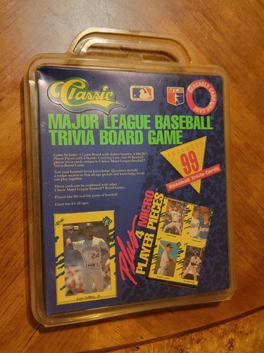 1990 Classic MLB Major League Baseball Trivia Board Game New In Box ...