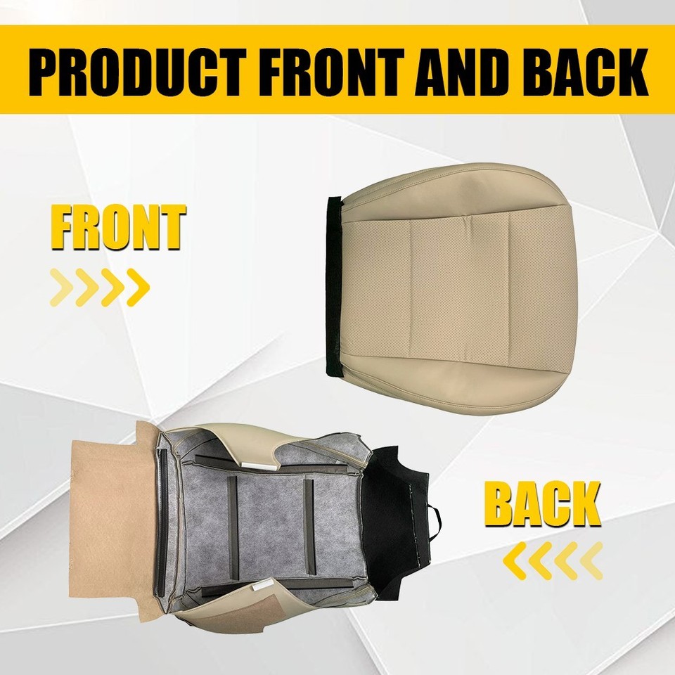 Driver Bottom Perforated Leather Seat Cover Tan For 2015-2019 Subaru ...