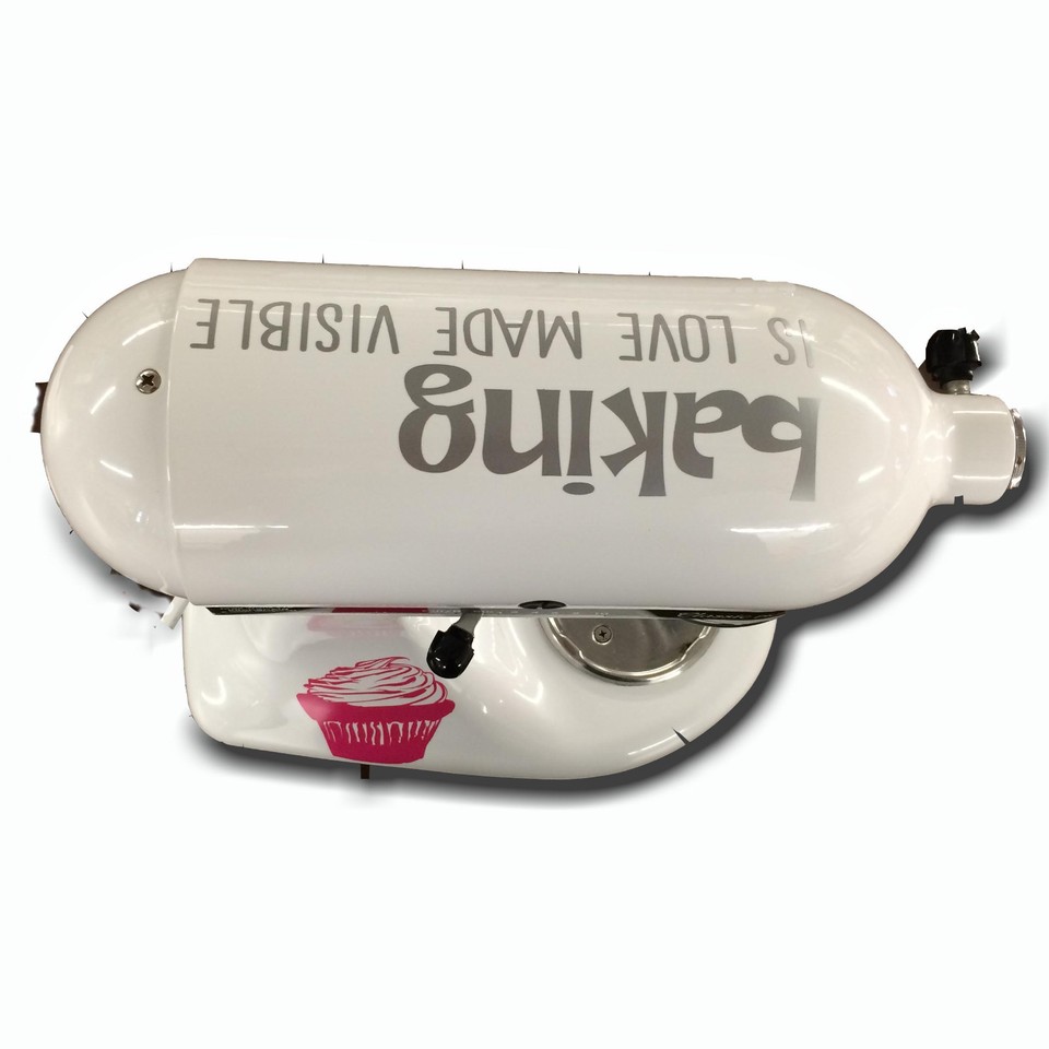 Baking is Love Made Visible with Cupcakes Kitchenaid Mixer Decals Vinyl ...