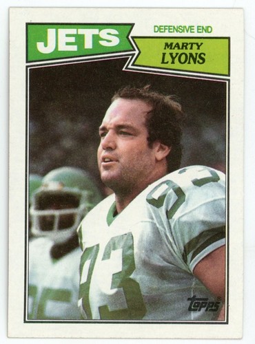 1987 Topps Football #137 Marty Lyons New York Jets Defensive End | eBay