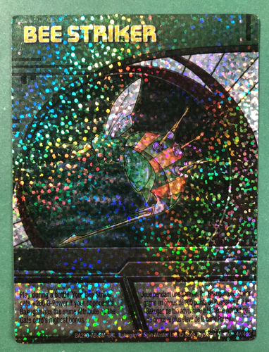 Bakugan Battle Brawlers "Bee Striker" Green HOLO Foil Ability Card 47 ...