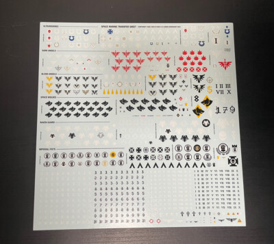 Warhammer 40k Leviathan - Space Marines Transfer Sheet Decals | eBay