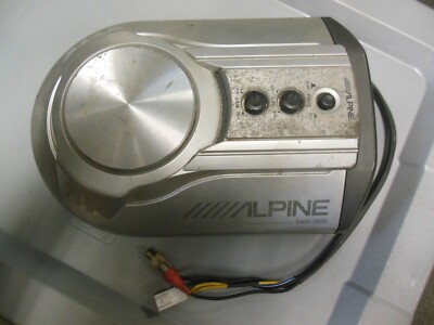 Alpine JDM Car Audio Powered Subwoofer Sub Woofer SWD-1600 | eBay