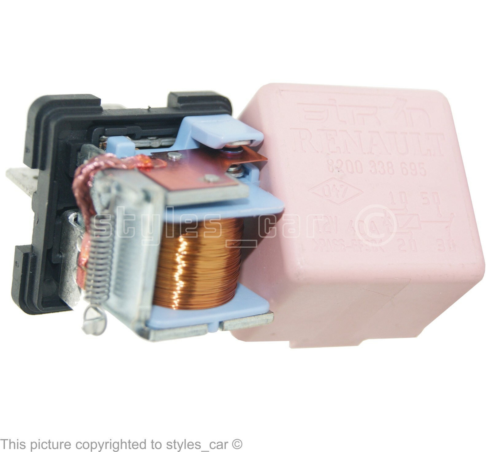 8200338695 Renault Scenic Laguna Megane Clio 4-Pin Light Pink Relay 40A ...