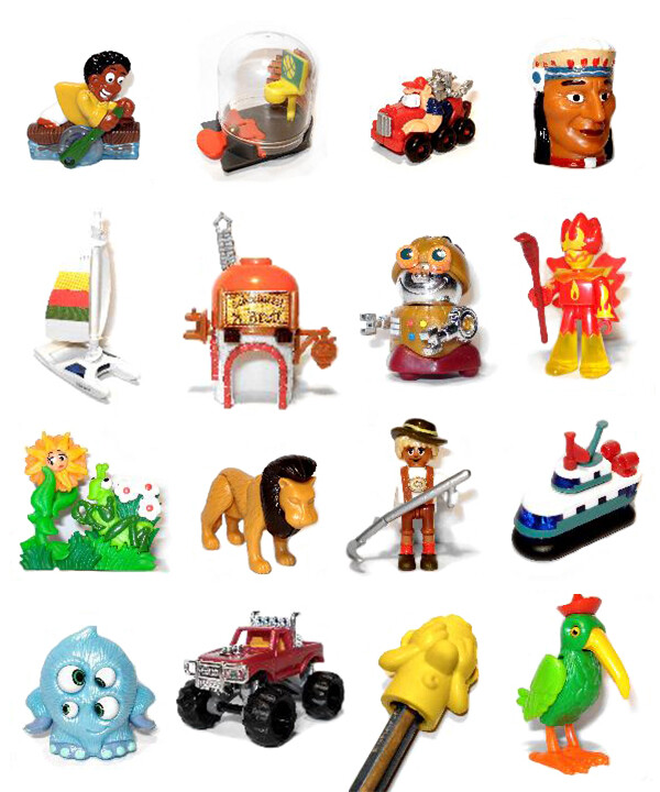 NEW Ferrero KINDER Joy SURPRISE EGG TOYS in shell capsule UNBUILT CIB ...