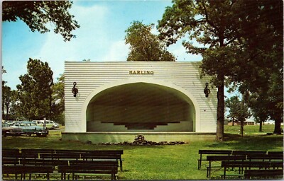 Greenville Ohio OH City Park Marling Concert Band Shell c1960s Darke Co ...