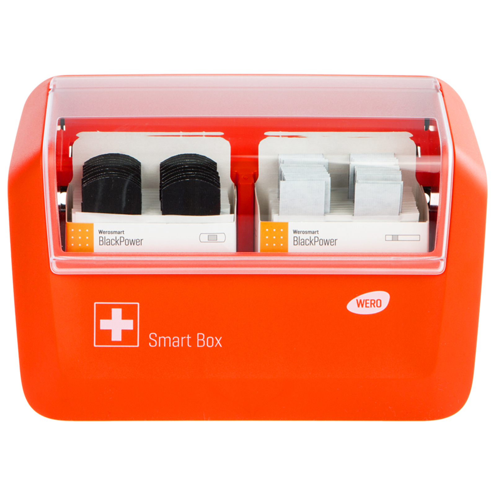 WERO Smart Box Pflasterspender + BlackPower Pflaster & Fingerpflaster ...