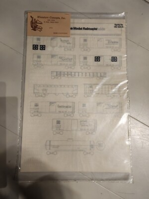 Min Concept Santa Fe Model Railroad Transfer Lettering HO 504-A (G239 ...