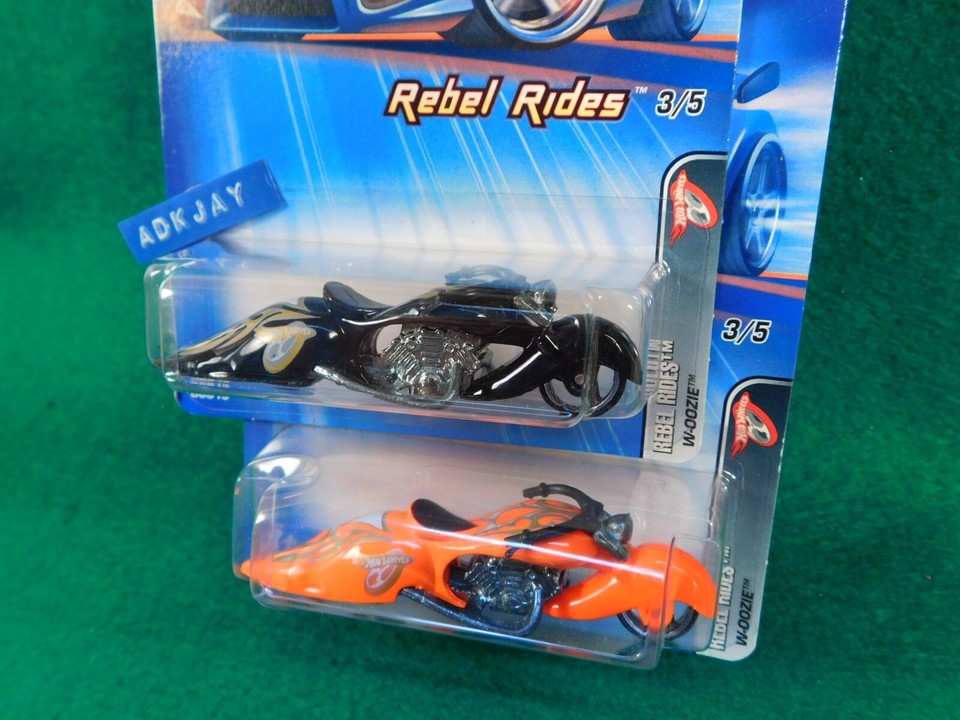 Hot Wheels W-Oozie Motorcycle ~ 4 Motorcycles ~ 3 Color Variations | eBay