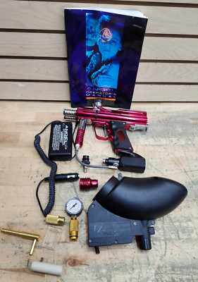 Angel Red Paintball Marker Viewloader Revolution Hopper W/ Accessories & Manuel | eBay