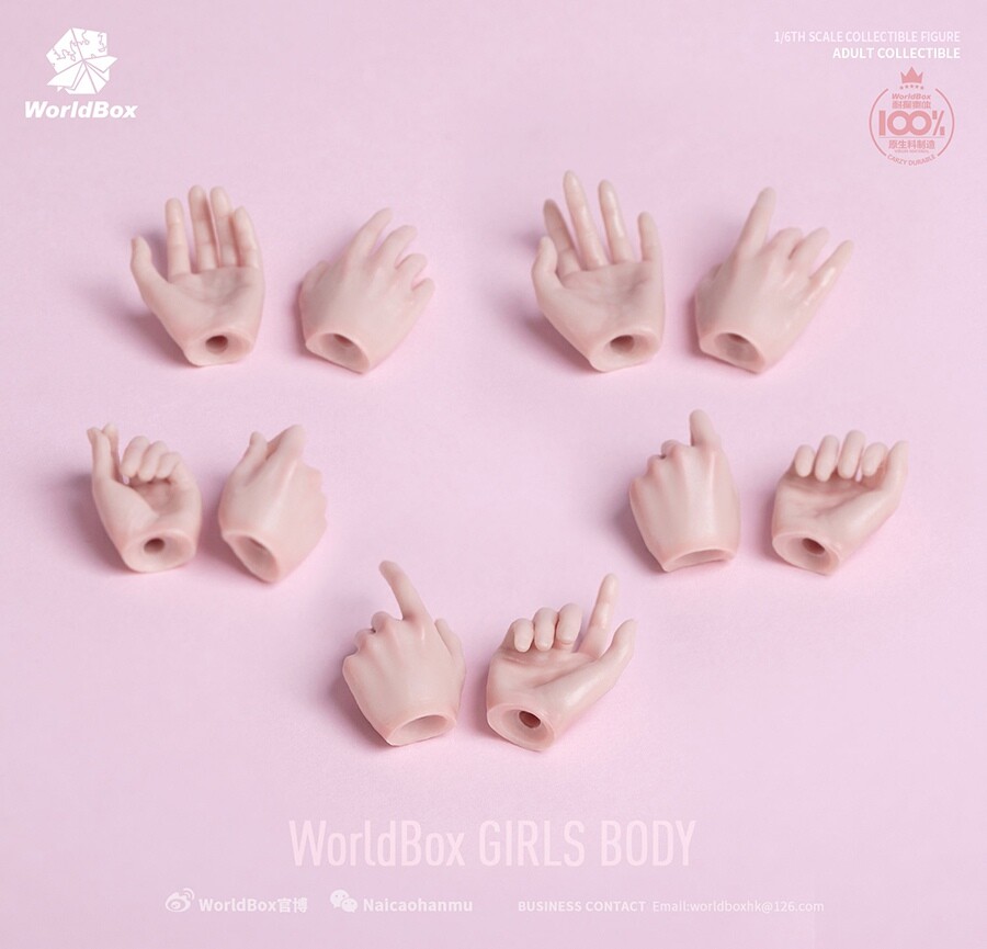 1/6 female model body Worldbox AT203 pale Durable 12" Figure hot toys ...
