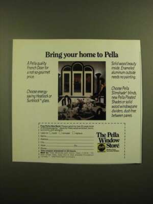 1988 Pella Window Store Ad - Bring Your Home to Pella | eBay