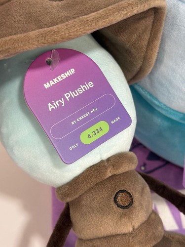 Makeship Cheesy HFJ Plush Airy Amelia Bryce ONE Plushie Toy Limited ...