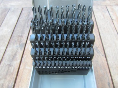 51 tlg HSS DIN Stahl Spiralbohrer Metallbohrer Bohrer Set Satz Ø 1 - 6 ...