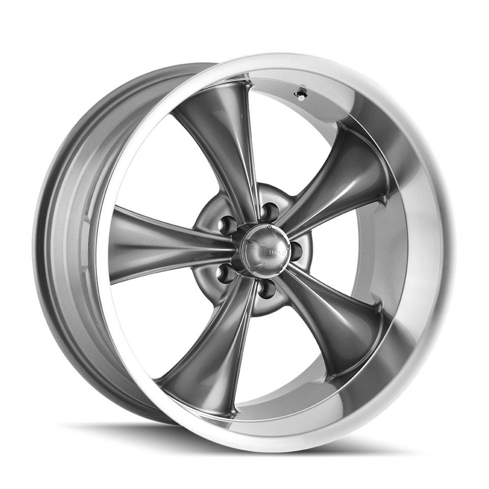(Set-4) Ridler 695 20x8.5 + 20x10 5x127 5x5 Staggered 0mm Gray Wheels ...