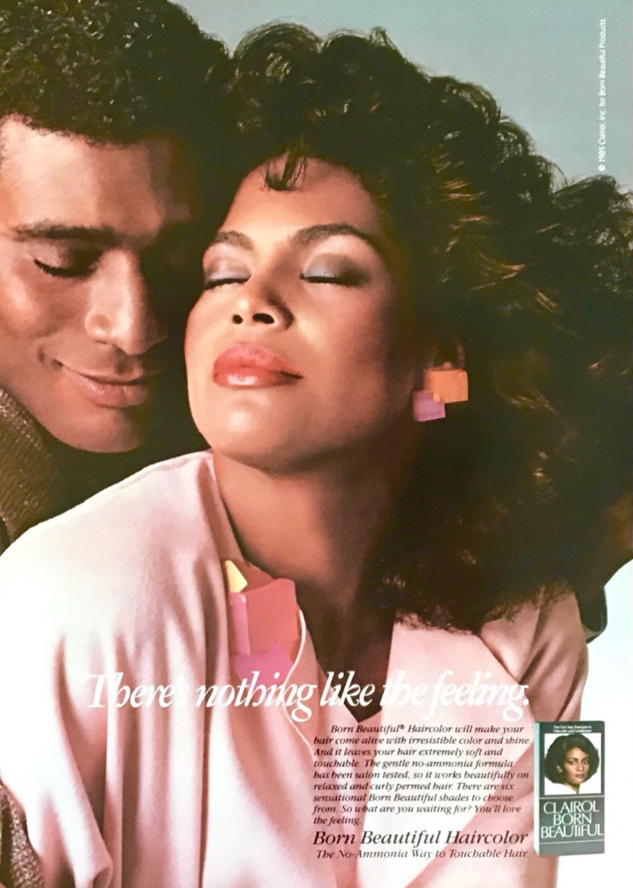 1985 Clairol Born Beautiful Hair Color PRINT AD There's Nothing Like ...