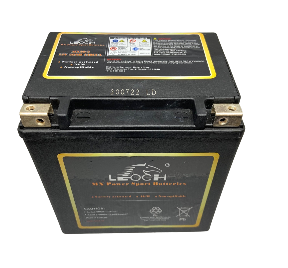 Harley-Davidson FLH Battery MX30-3 440CCA 30AH - FLHTK FL CVO (2000 ...