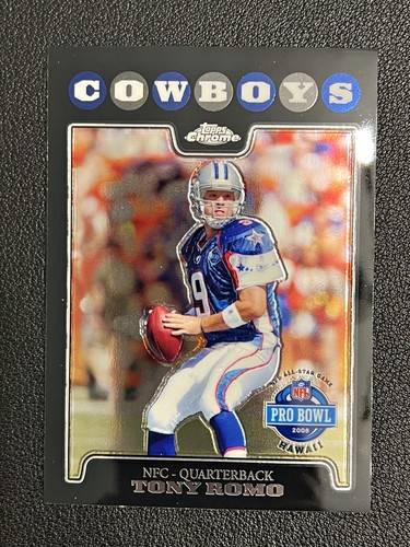 2008 Topps Chrome Football Tony Romo Dallas Cowboys Pro Bowl TC123 | eBay